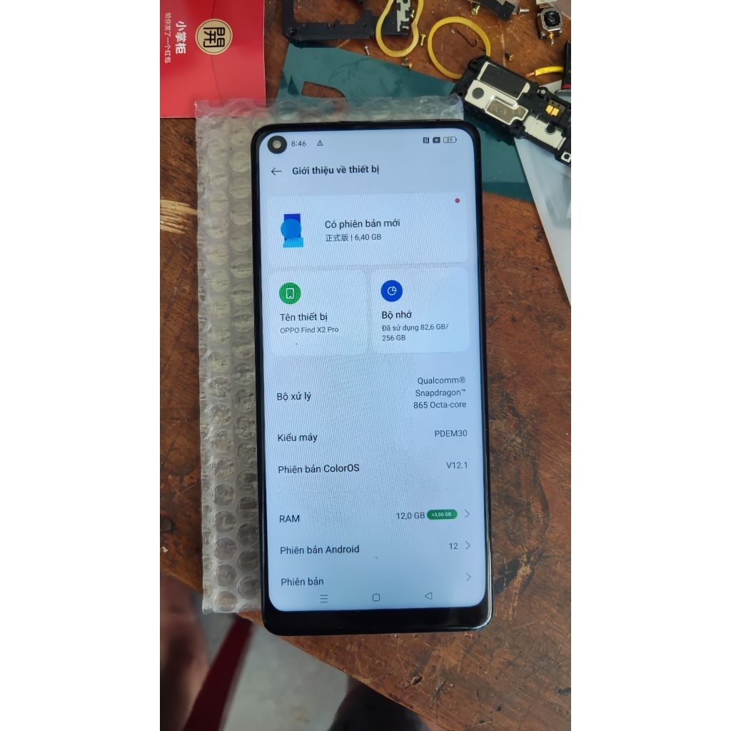 diện thoại oppo find x2 pro 12/256gb thay màn lcd cũ rẻ như xác ...