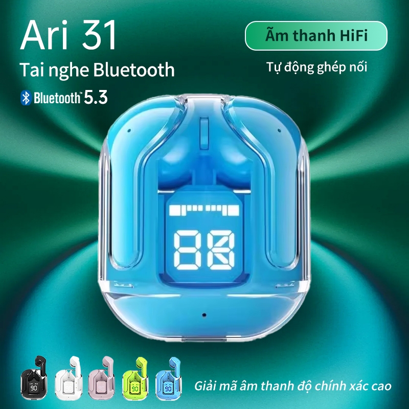 Tai nghe không dây Bluetooth 5.3 KY9 có micrô dành cho thể thao, chơi ...