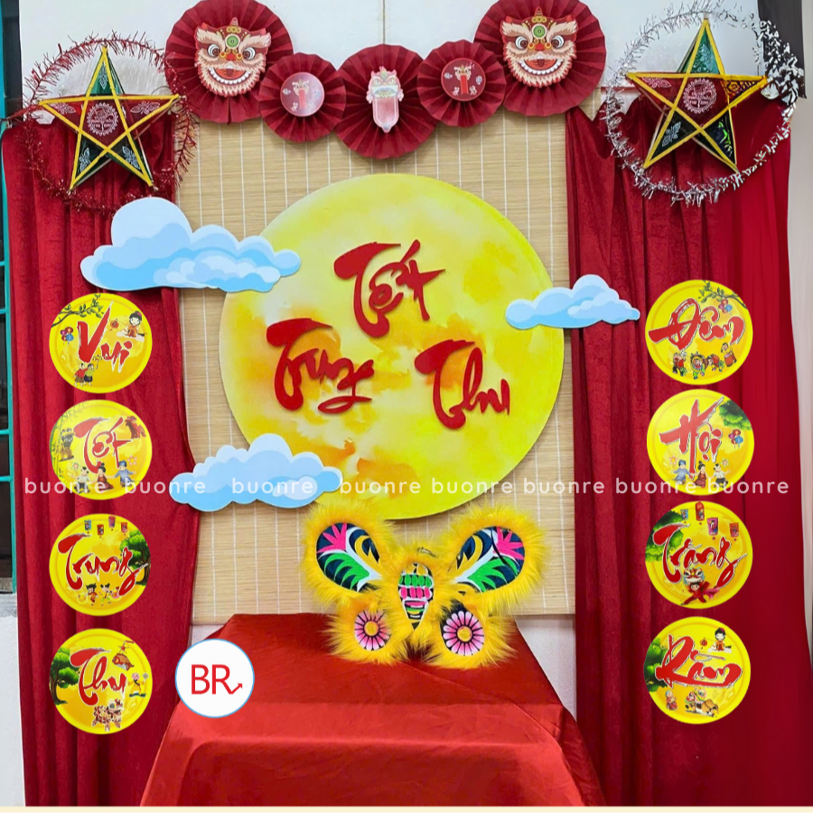 Nguyên Liệu Decor Set Trang Trí Trung Thu -Set Decor Cảnh Trung Thu Cho ...