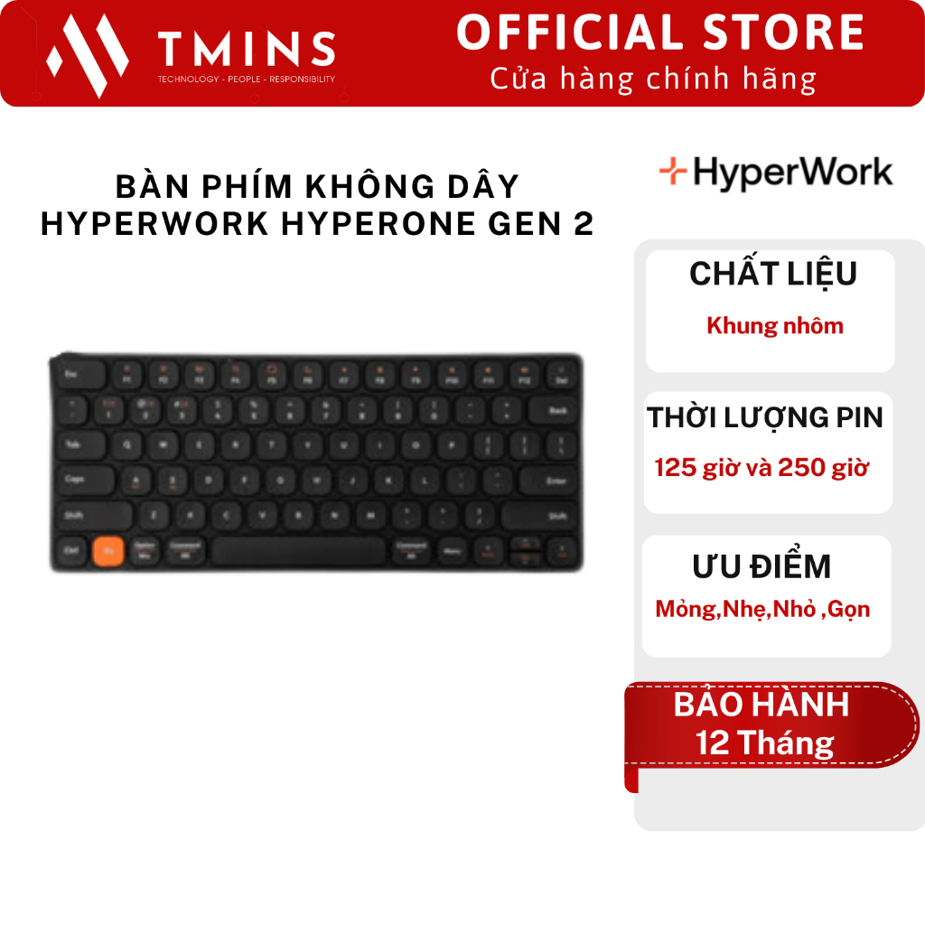 Bàn phím không dây HyperWork HyperOne Gen 2 | Shopee Việt Nam