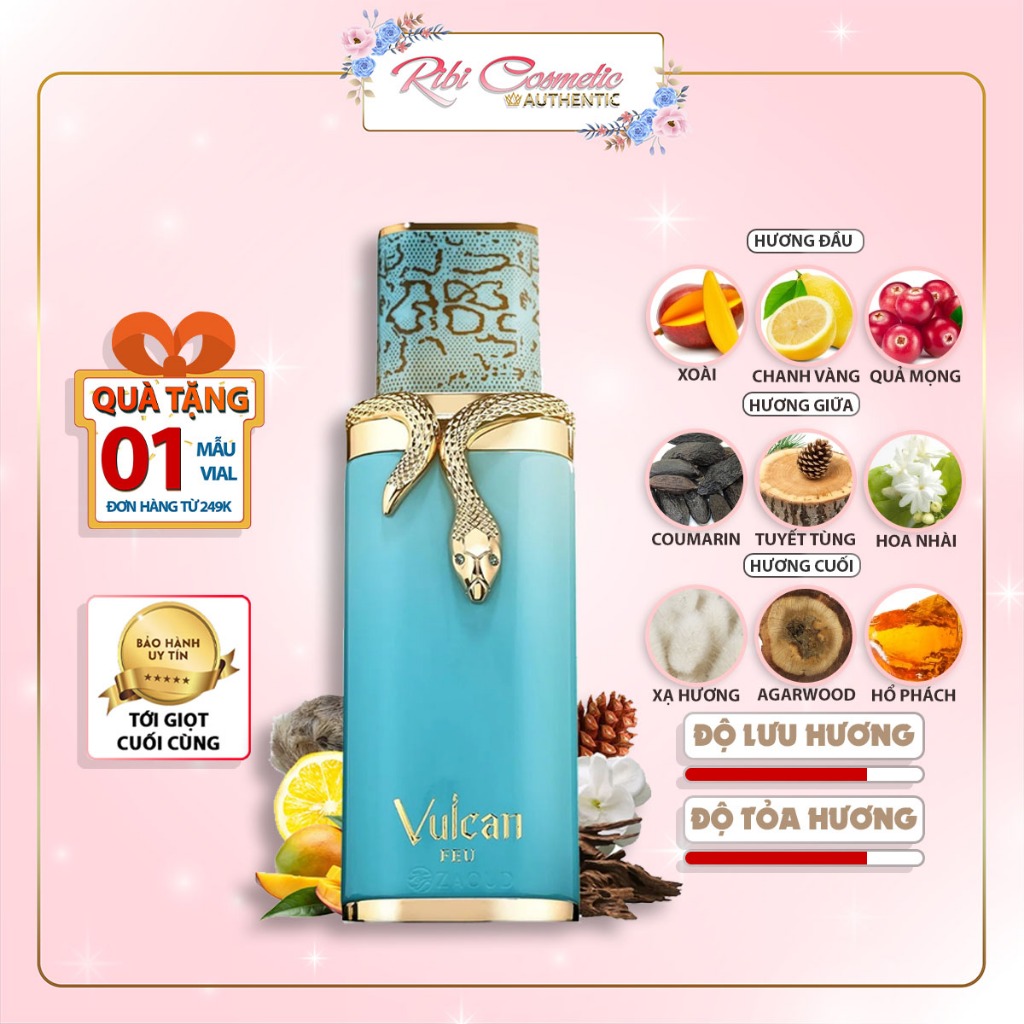 Nước Hoa French Avenue Vulcan Feu EDP Clone God of Fire 10ml | Shopee ...