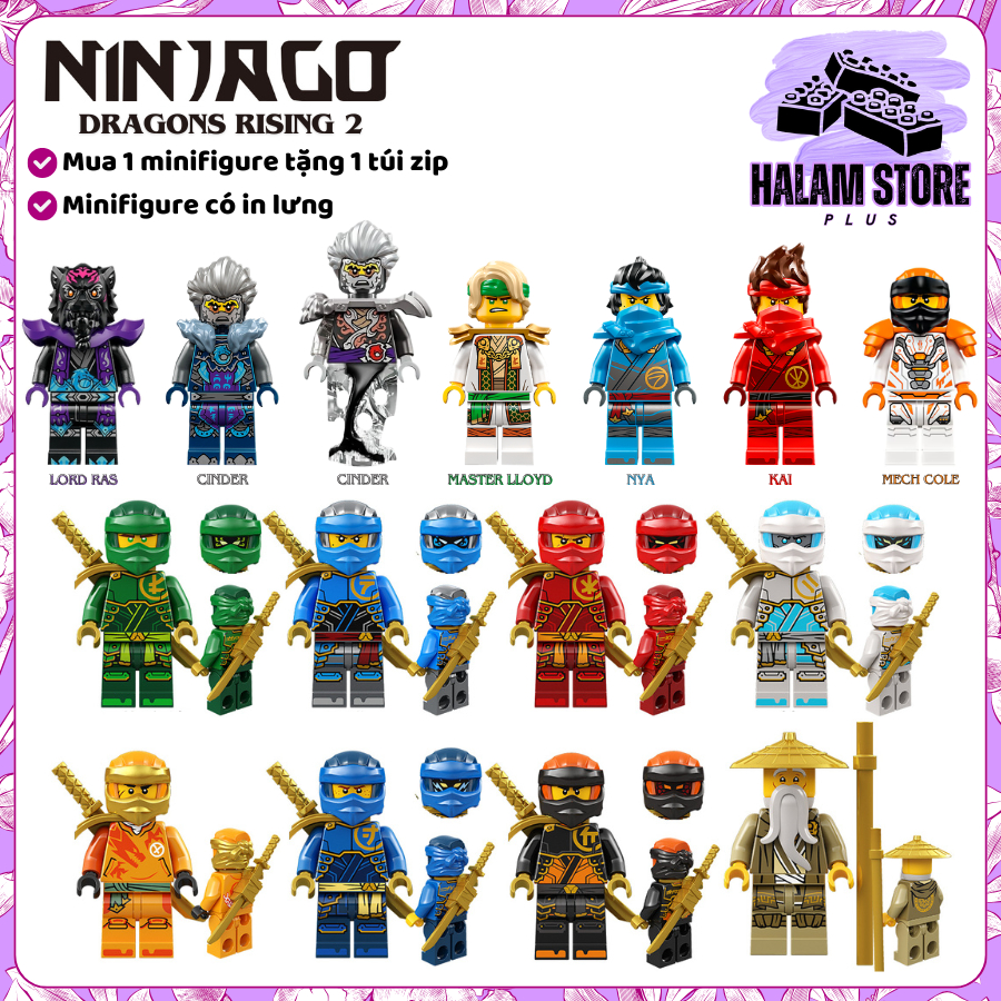 Đồ chơi lắp ráp minifigures Ninjago Dragons Rising 2 - Mô hình nhân vật ...