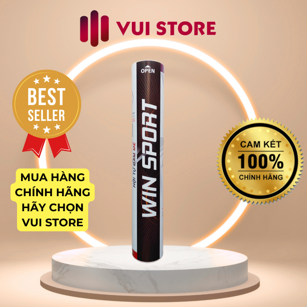 (Vui Store) Ống cầu lông WinSport - Win Sport PRO - Hộp cầu lông 12 quả ...