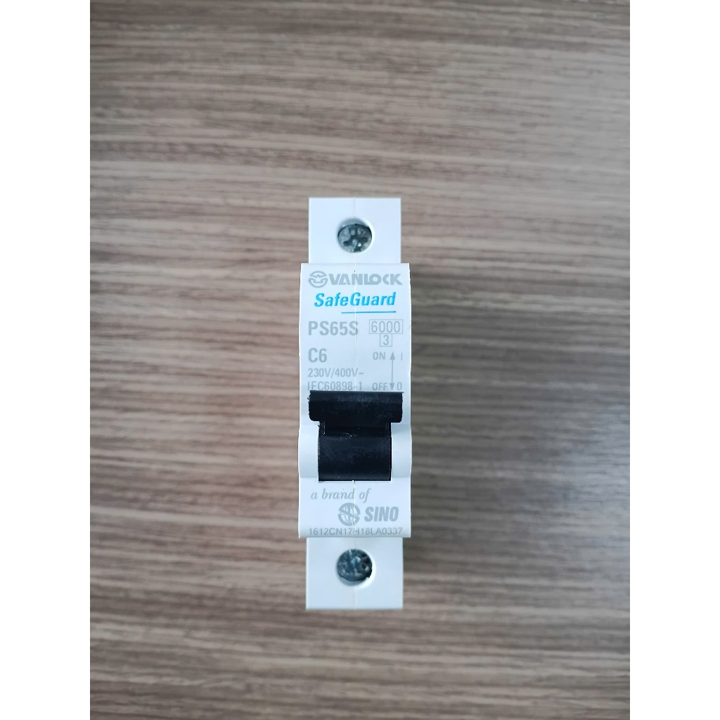 Cầu dao MCB Sino PS65S 1P 6A, 10A, 16A, 20A, 25A, 32A (6kA) | Shopee ...