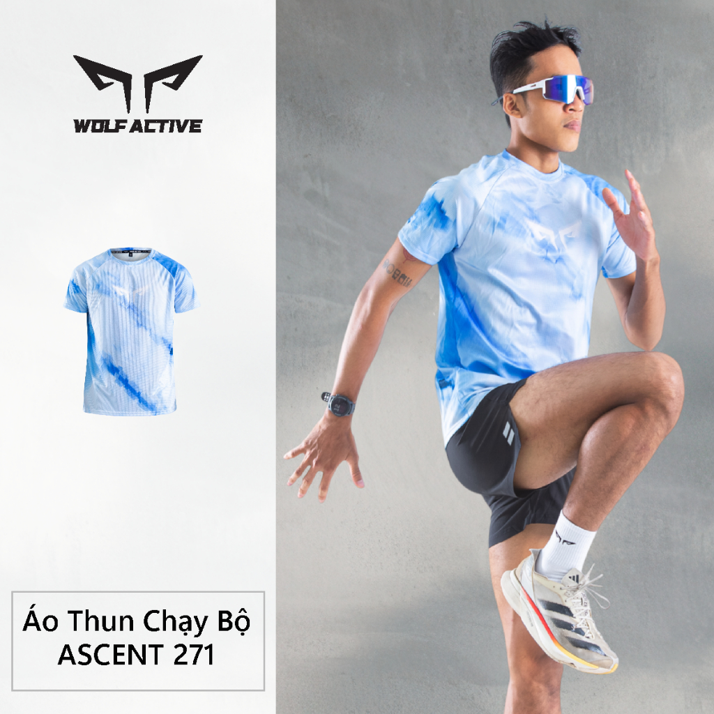 Áo Chạy Bộ Nam Wolf Active Ascent W271, Chất Liệu Active Pro, Thoáng ...