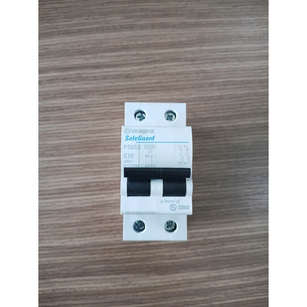 Cầu dao MCB Sino PS65S 2P 10A, 16A, 20A, 25A, 32A, 40A, 50A, 63A (6kA ...