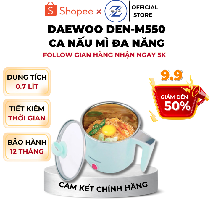 Nồi nấu mì, ca nấu mì đa năng Daewoo DEN-M550 dung tích 0,7 lít - Bảo ...