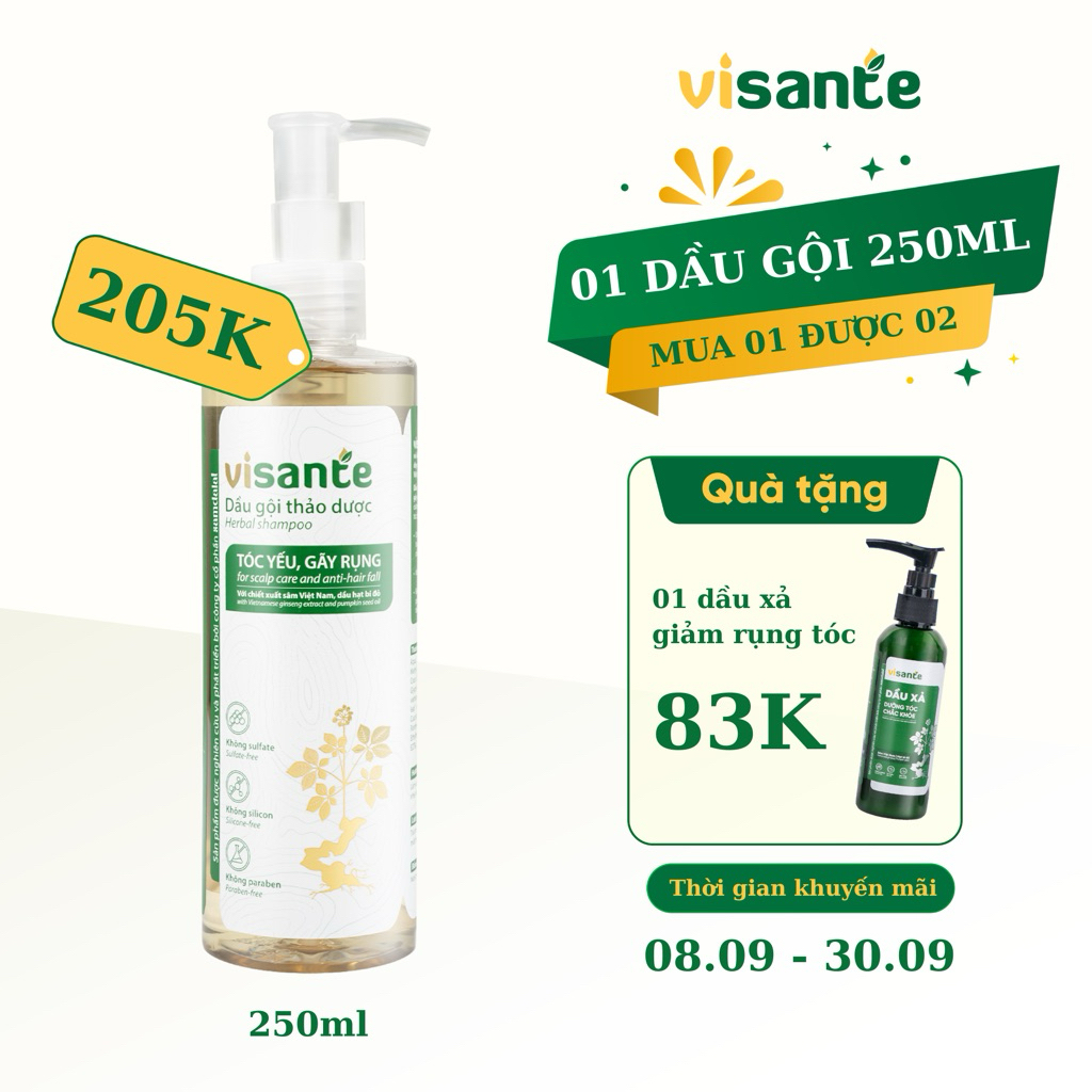 Dầu gội giảm rụng tóc kích thích mọc tóc tự nhiên hiệu quả chiết xuất ...
