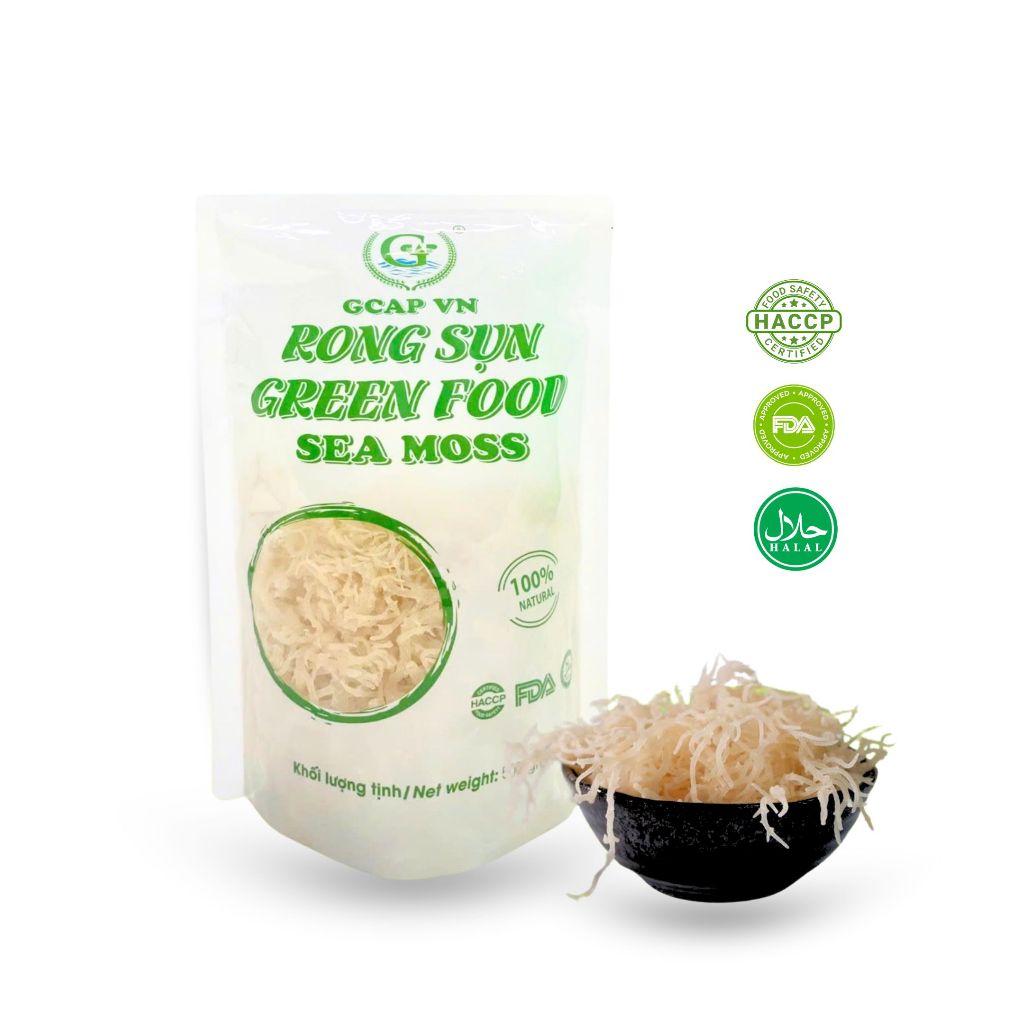 Rong Sụn Gai GREEN FOOD Túi 500 gram: làm gỏi, salad, nấu chè, mứt, rau ...
