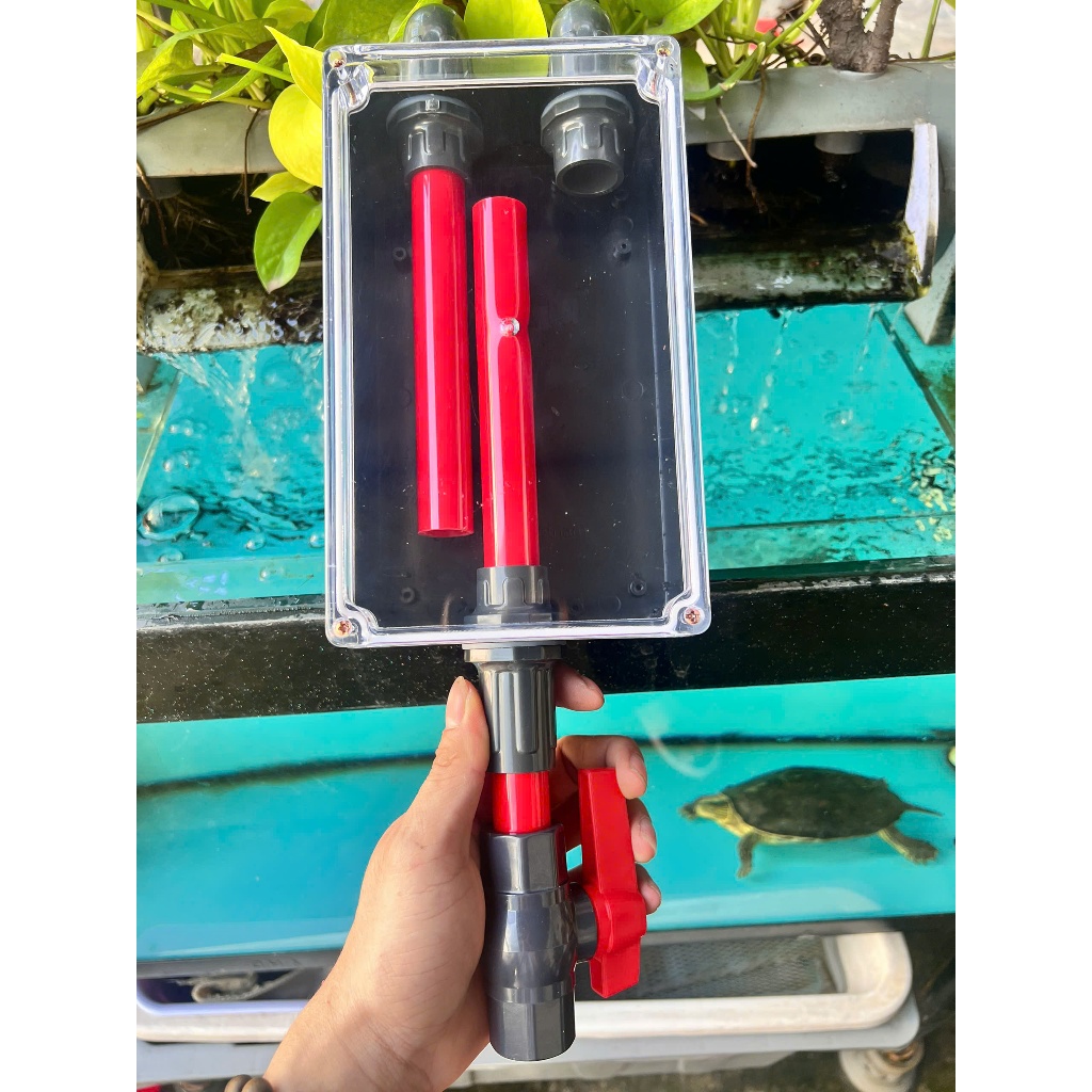Bộ overflow fi20 đen ống đỏ sanking siêu đẹp, hoạt động êm, hiệu quả ...
