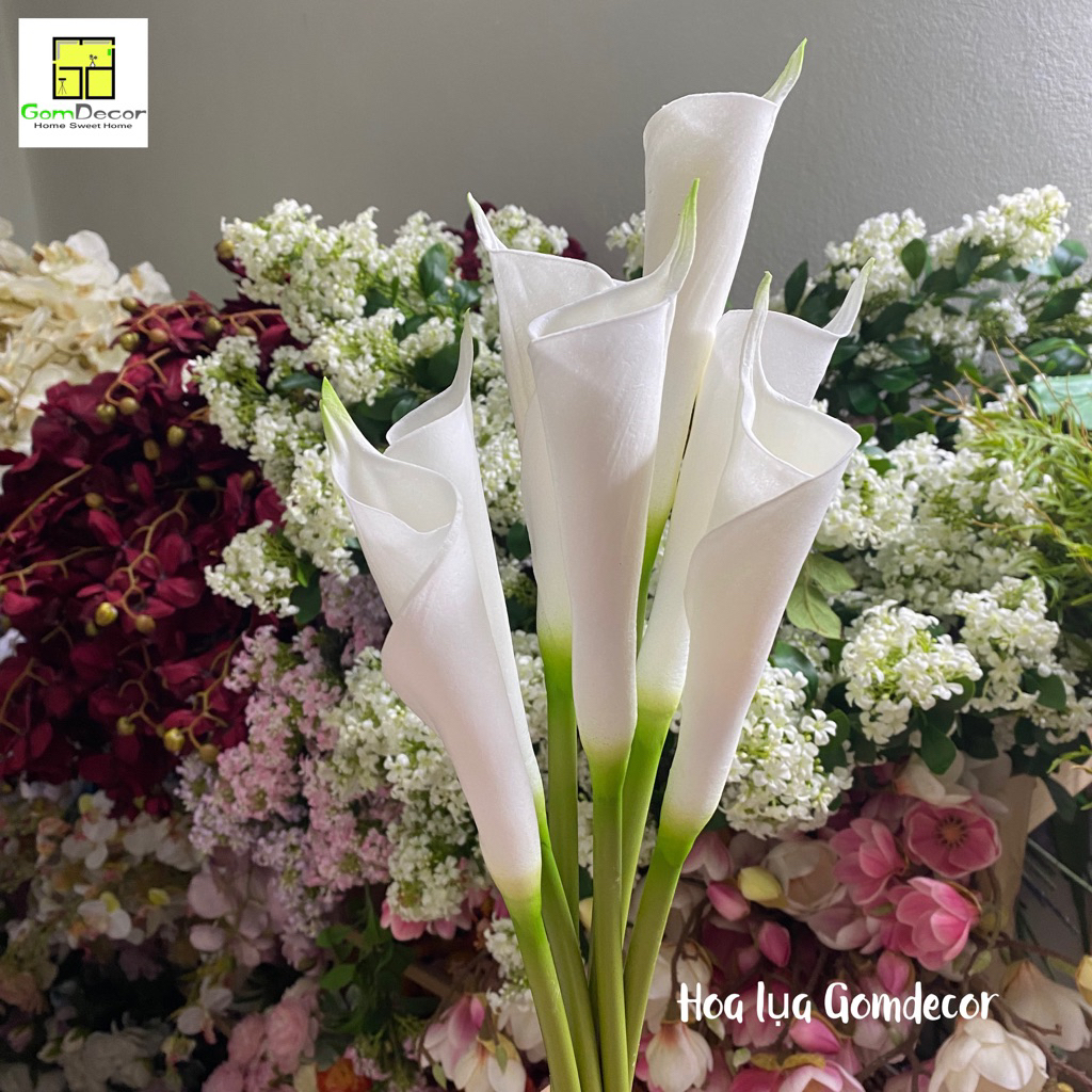 Hoa rum giả chất liệu PU hoa calla lily giả cao cấp như thật | Shopee ...