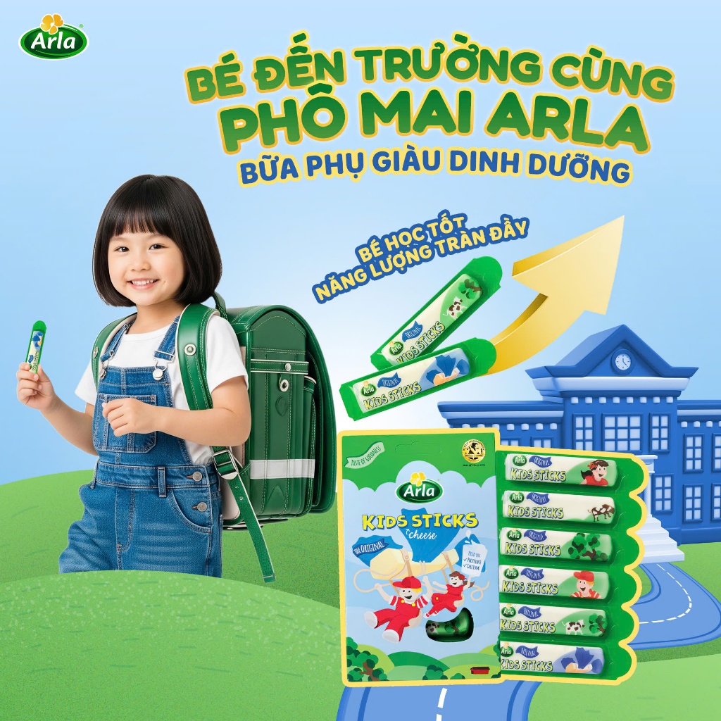Phô mai Arla Kids Cheese Sticks phomai bổ sung năng lượng nhanh cho bé ...