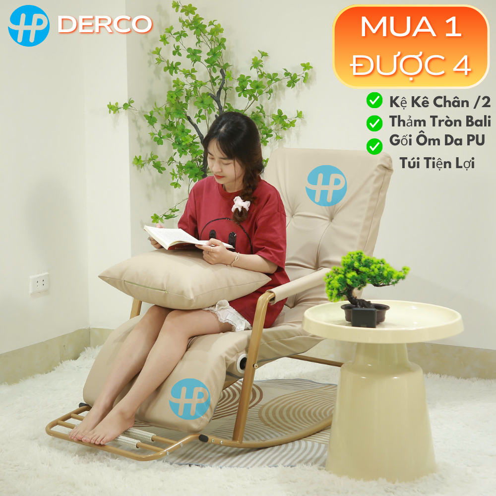 Ghế Bập Bênh Thư Giãn HAPY BB02 Dài 1m6 có Điều Chỉnh Lưng và Chân 10 ...