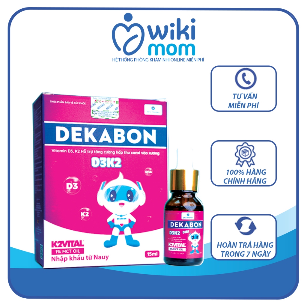 Vitamin Dekabon D3K2DHA lọ 15ml - Bổ sung vitamin D3K2DHA cho trẻ, giúp ...