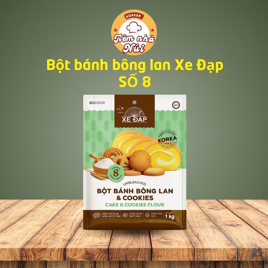 Bột Bánh Bông Lan Xe Đạp Số 8 CHÍNH HÃNG 1KG - CAKE & COOKIES FLOUR ...