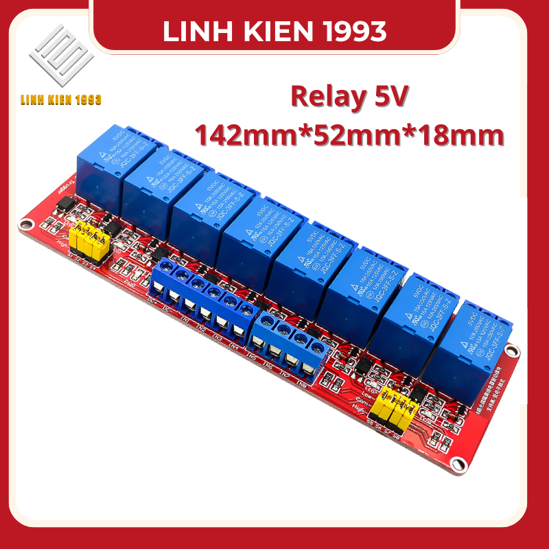 Module Relay 8 Kênh 5V – Board Điều Khiển Relay Opto Cách Ly Cho ...