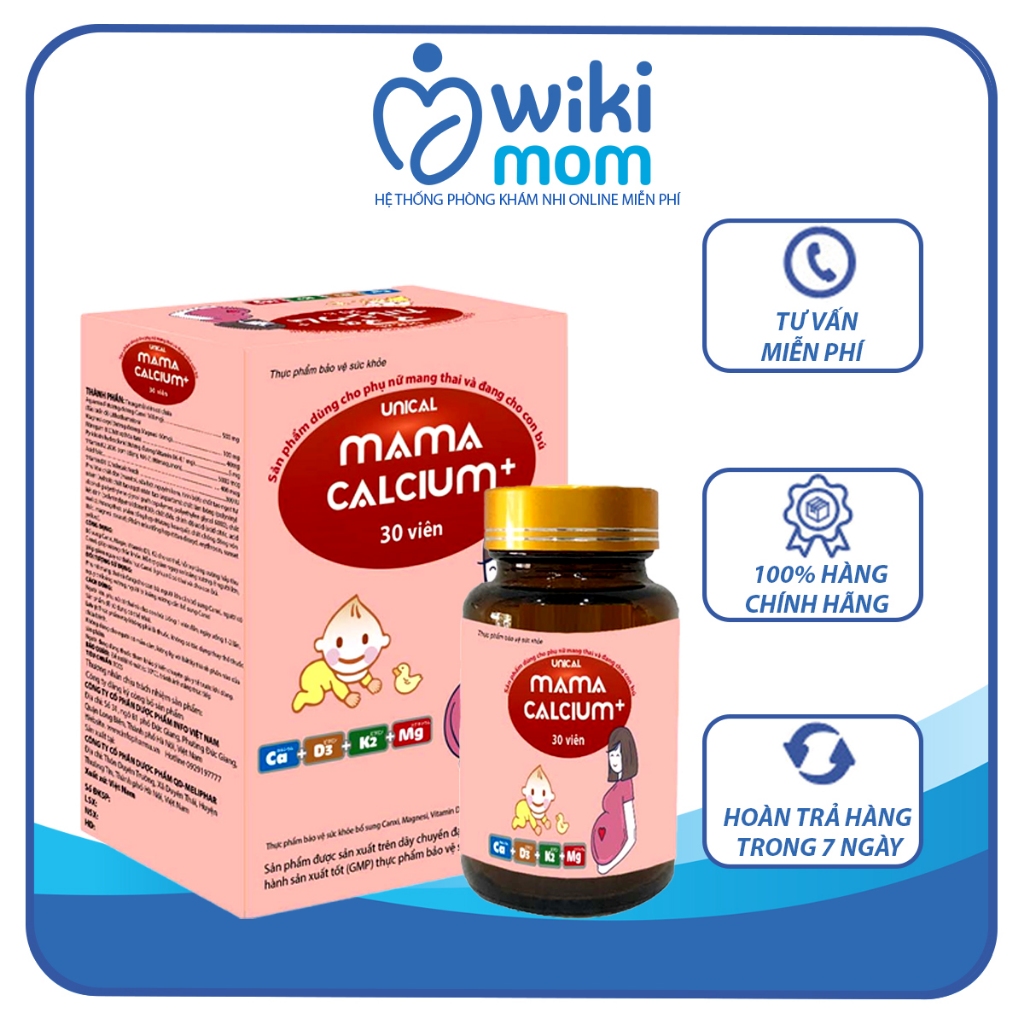 Viên Uống Canxi hữu Cơ Unical Mama Calcium Hộp 30 Viên, Bổ Sung Canxi ...