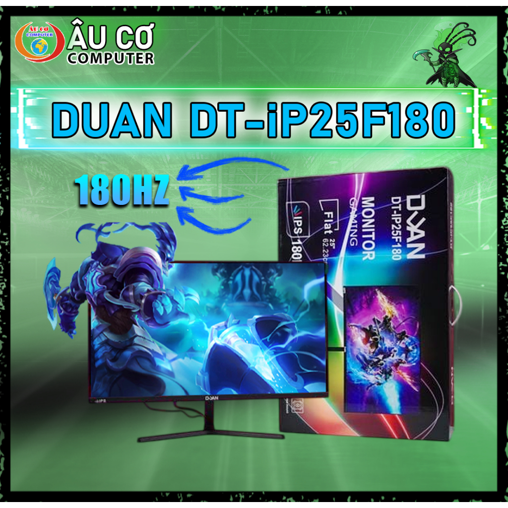 Màn hình Gaming 180hz Full viền 25 inch Duan iP25f180 25inch Game (FHD/180hz/IPS/1ms) - Bảo hành ...