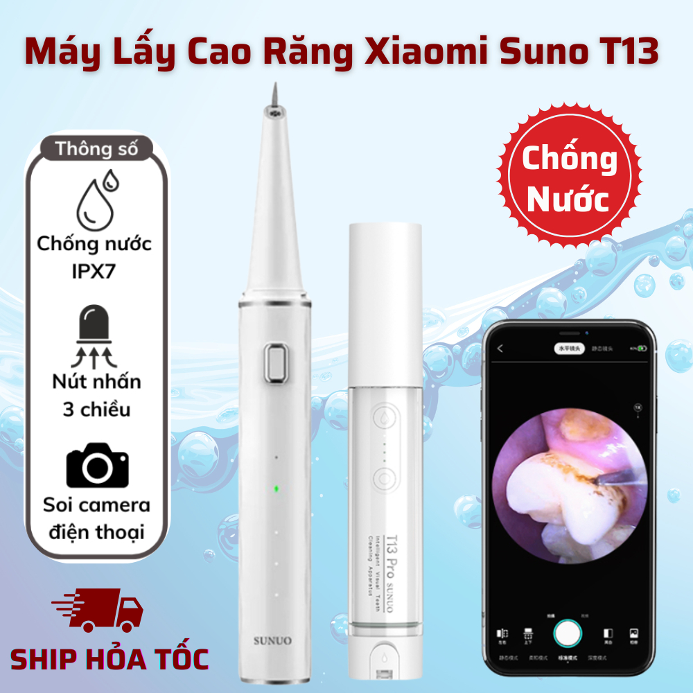 Máy Lấy Cao Răng Xiaomi Sunuo T13 Pro/ T12 Pro - Chống nước IPX7 - 4 ...