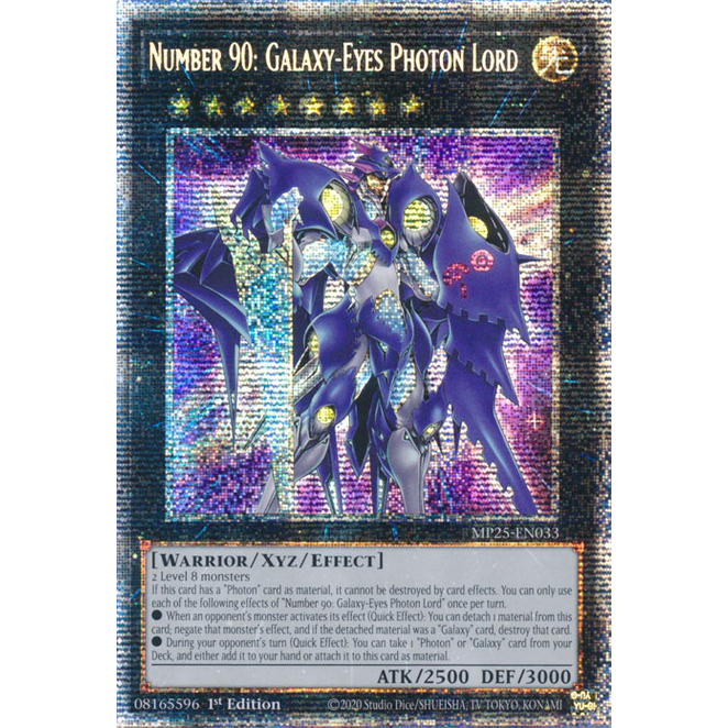 thẻ bài Yugioh chính hãng Number 90: Galaxy-Eyes Photon Lord MP25-EN033 ...