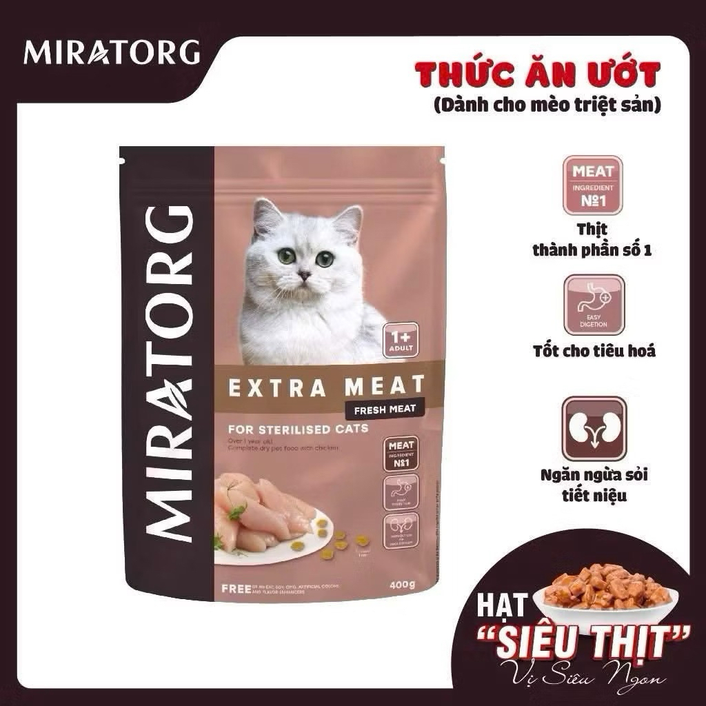 Hạt Miratorg cao cấp 8kg dành cho mèo triệt sản | Shopee Việt Nam