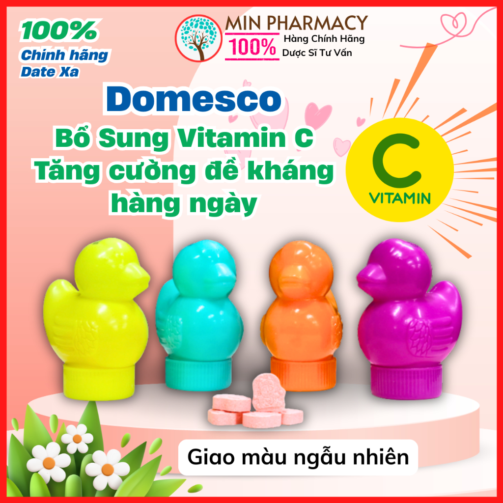 Kẹo ngậm Vitamin C Domesco Hỗ trợ tăng đề kháng - Kẹo C con vịt ...