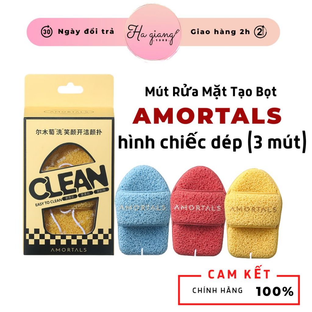 [AMORTALS x CHIPU] Bông mút rửa mặt Amortals Easy To Clean (Hộp Vàng ...