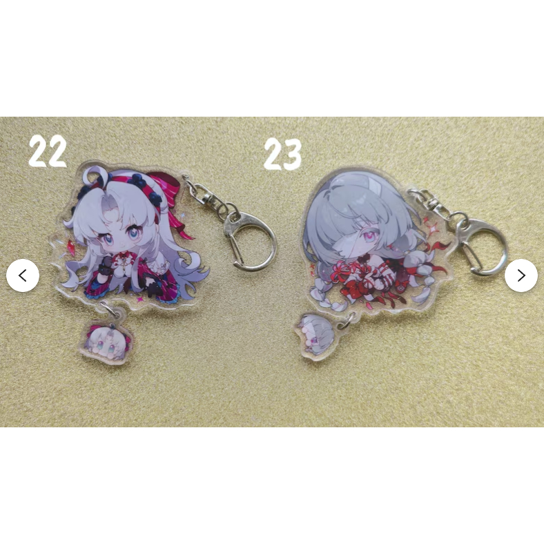Wuthering Waves WUWA Acrylic Cute Chibi Keychains Jinhsi Camellya ...