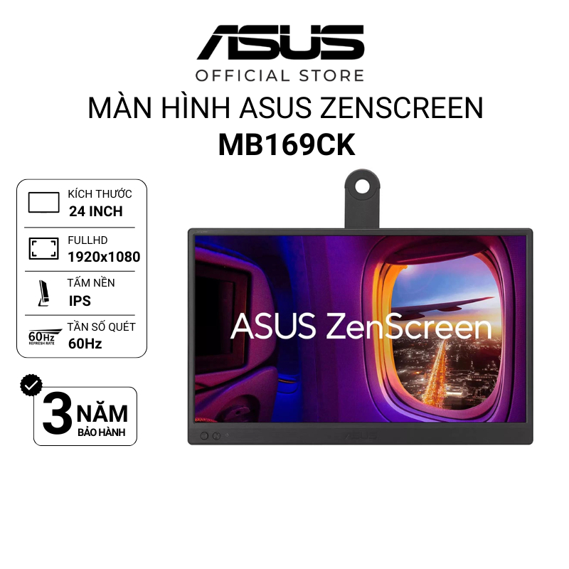 Màn hình di động ASUS ZenScreen MB169CK 16 inch FullHD IPS 5MS 90LM0AZ3 ...