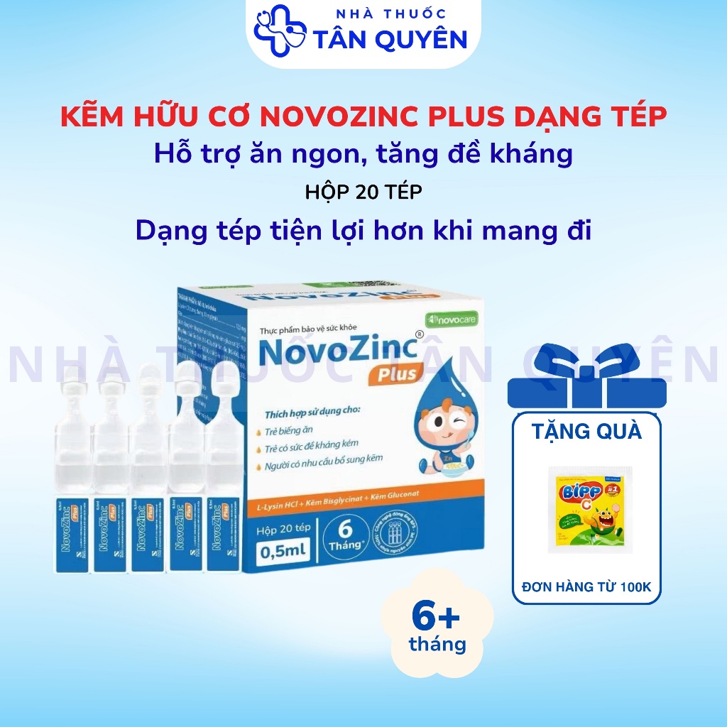 NovoZinc Plus dạng tép BFS - Giúp bổ sung Kẽm hữu cơ & Lysin cho bé ...