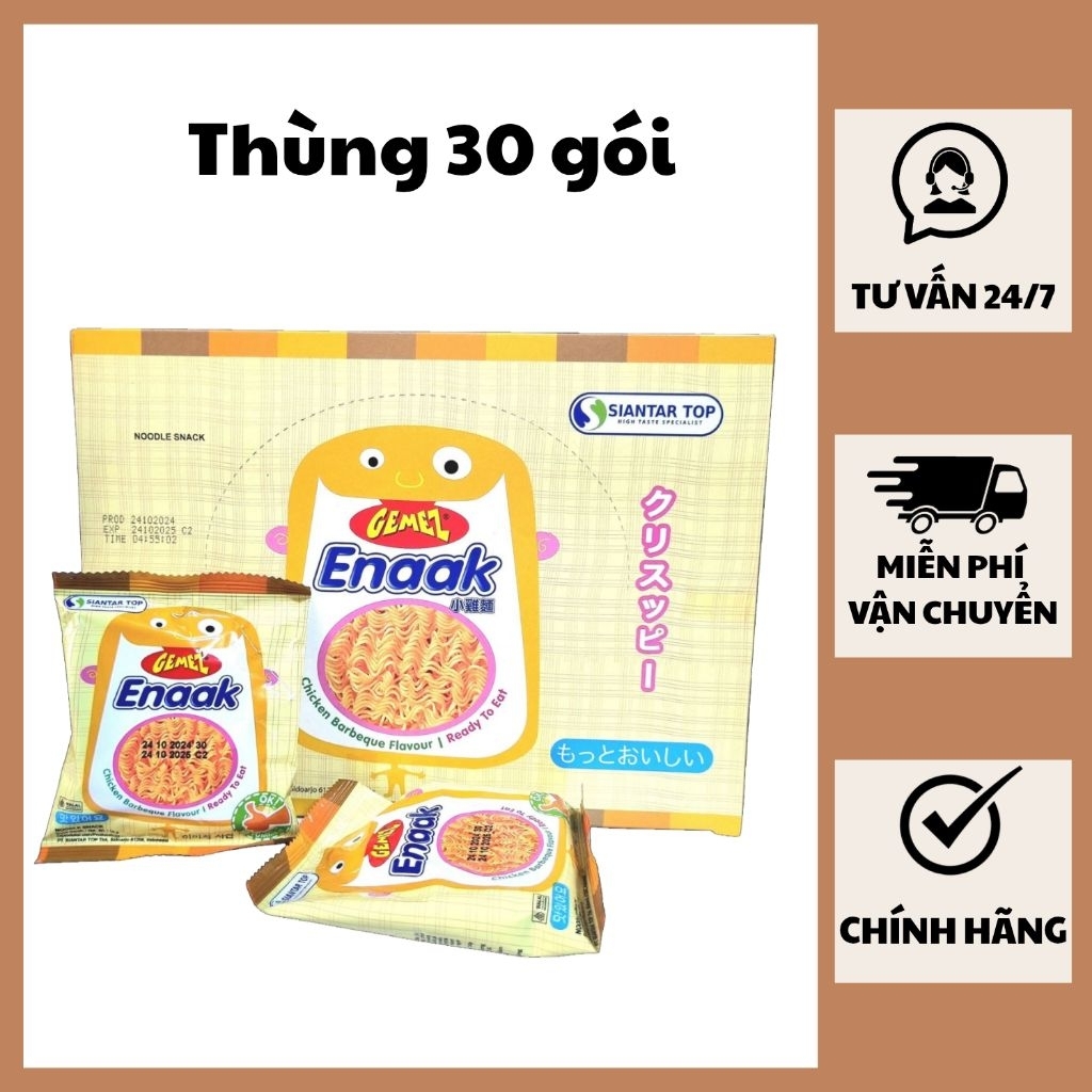 HỘP 30 GÓI MỲ ĂN LIỀN ENAACK CHO TRẺ EM GIÒN NGON | Shopee Việt Nam