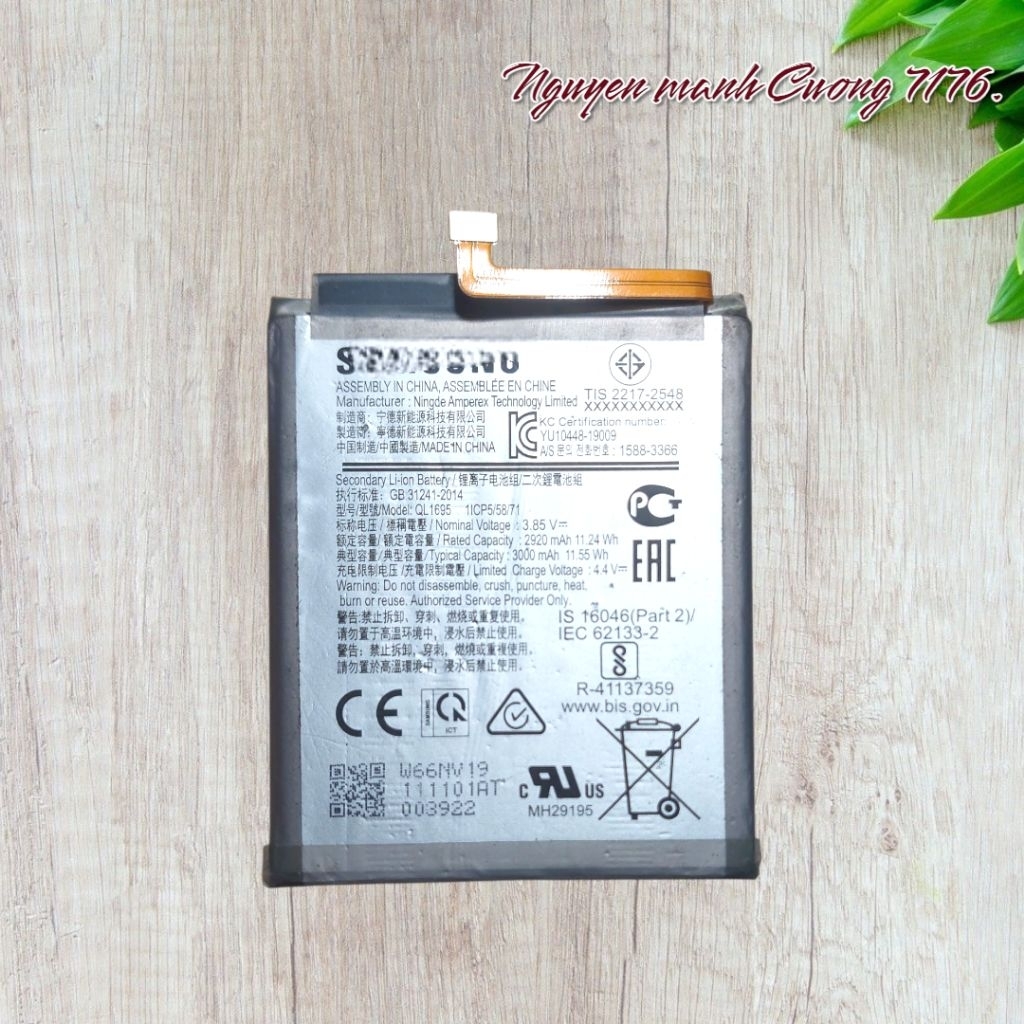 Pin QL1695 SS Galaxy A01 (SM-A015) Bóc Máy Chính Hãng Đã Qua Sử Dụng ...