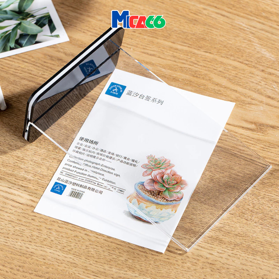 Kệ Mica, Menu Mica A4 A5 A6, standee mica, Bảng Mica Để Bàn Kệ Mica ...