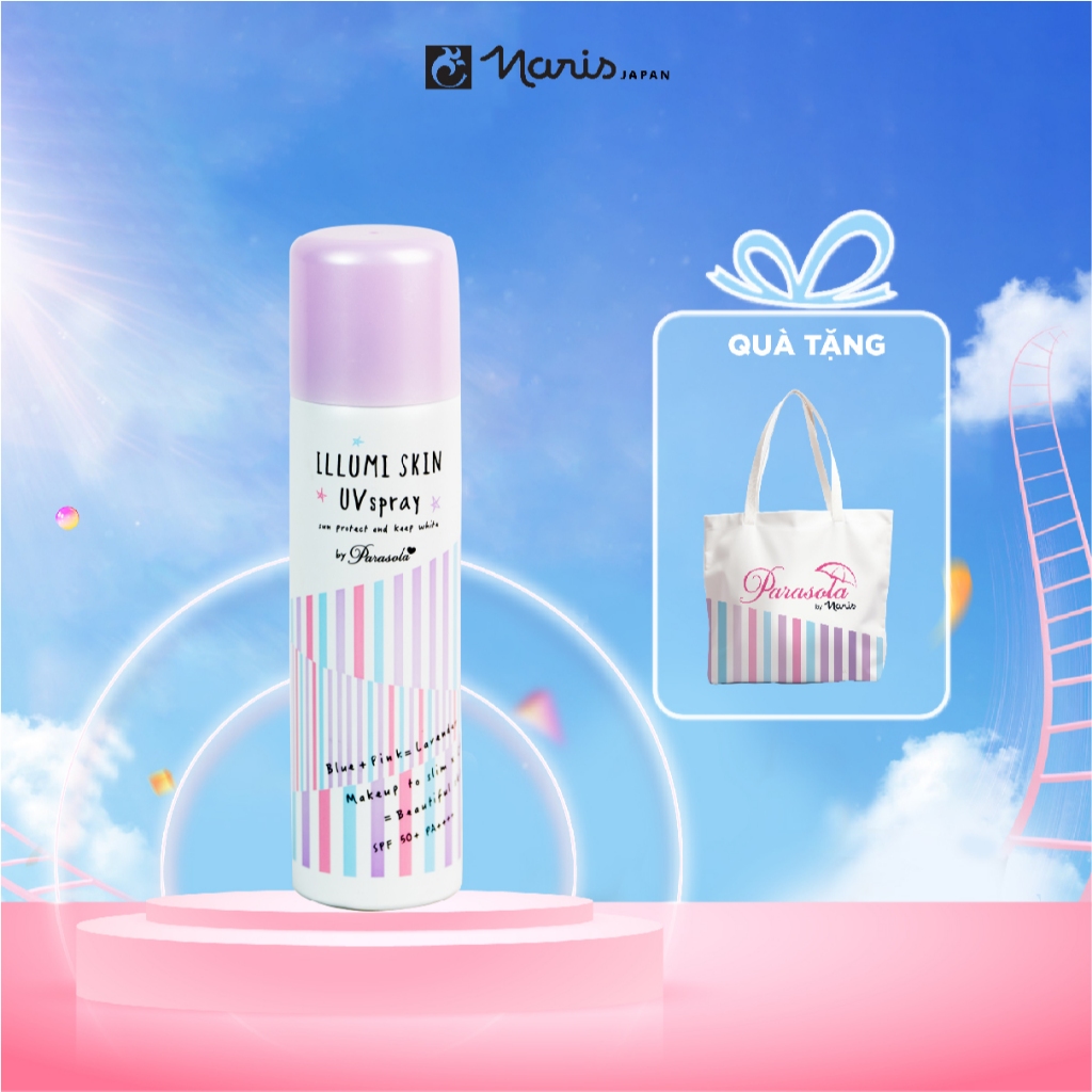 [VHL] Xịt chống nắng nâng tông thon gọn Naris Parasola Illumi Skin UV ...