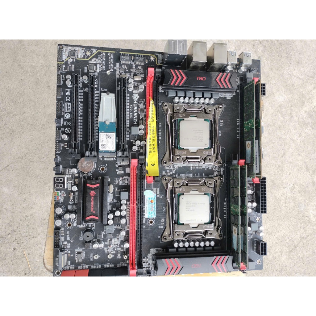 Combo XEON DUAL X99-T8DX Huananzhi + E5 2673 vs 2676 V3 + 32G | Shopee ...