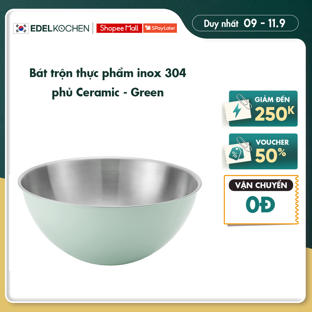 Bát trộn thực phẩm inox 304 Edelkochen Mixing Bowl - Màu Eco Green ...