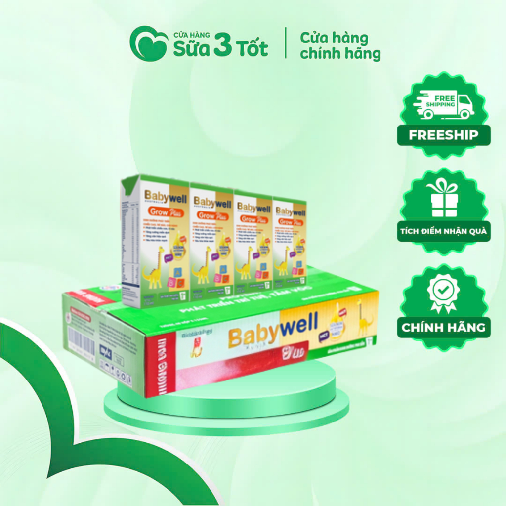 SBPS Baby Well Grow Plus - Thùng 12 Lốc - 110ml | Shopee Việt Nam