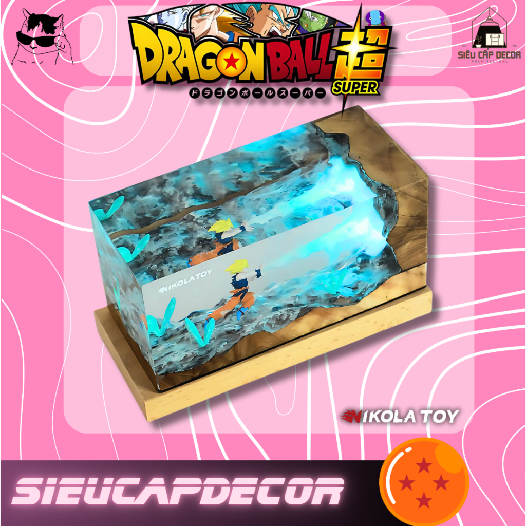Đèn Trang Trí RGB Dragon Ball Z Kakarot – NIKOLATOY® Resin Night Light ...