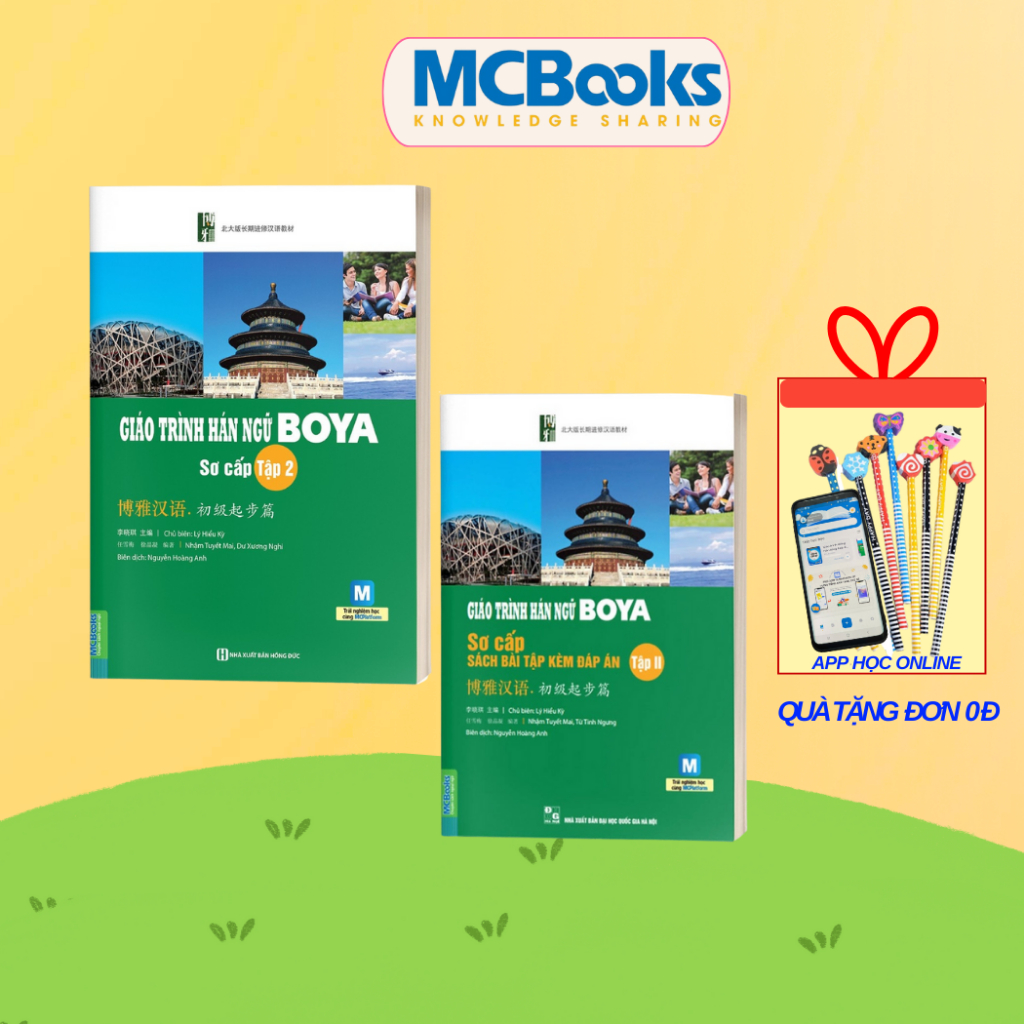 Sách - Combo Giáo Trình Hán Ngữ Boya Sơ Cấp Tập 2 và Sách Bài Tập (Kèm ...