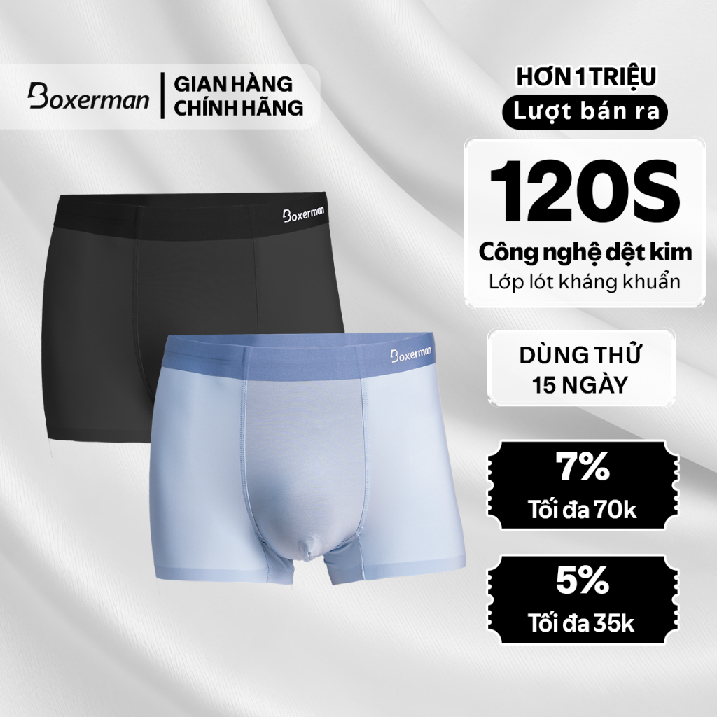 Combo 2 Quần boxer nam thun lạnh PROFIT, Quần sịp nam cao cấp, kháng ...
