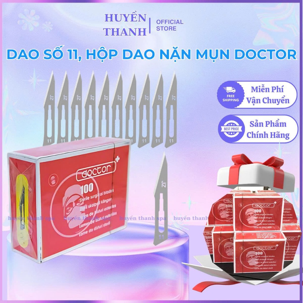 Dao Số 11, Hộp Dao Nặn Mụn Doctor Cao Cấp Hộp 100 Cái | Shopee Việt Nam