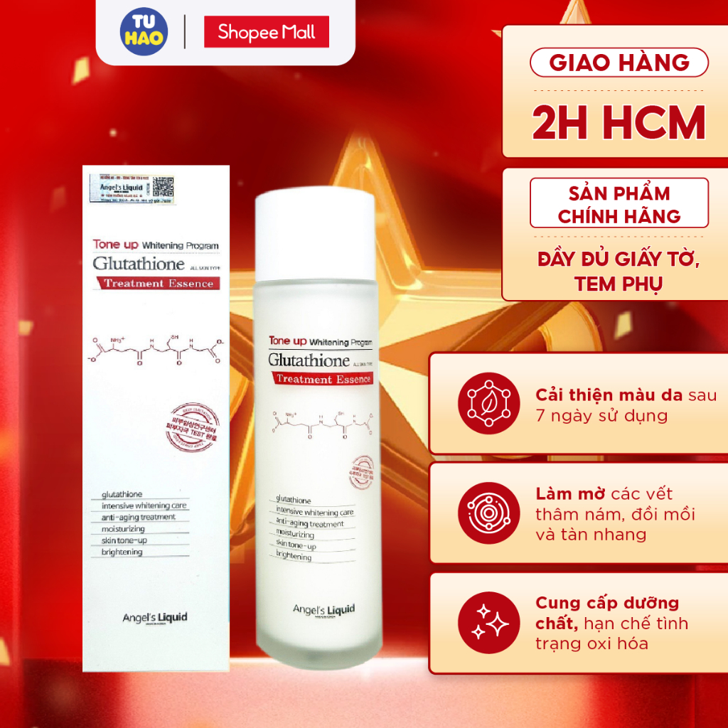 Toner Dưỡng Angel's Liquid 7 Day Esscense Glutathione Sáng Da, Mờ Thâm ...