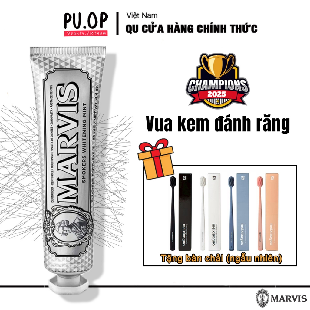 【Chính hãng sẵn kho】Kem Đánh Răng Chống Ố Vàng Marvis Smokers Whitening Mint 85ml (2) | Shopee ...