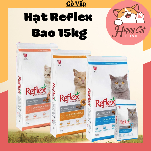 [Bao 15kg] Hạt cho mèo REFLEX 15kg - Happy Cat | Shopee Việt Nam