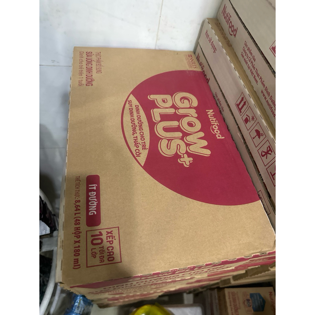 Thùng sbps Grow Plus+ đỏ 180ml SUY DINH DƯỠNG Nutifood | Shopee Việt Nam