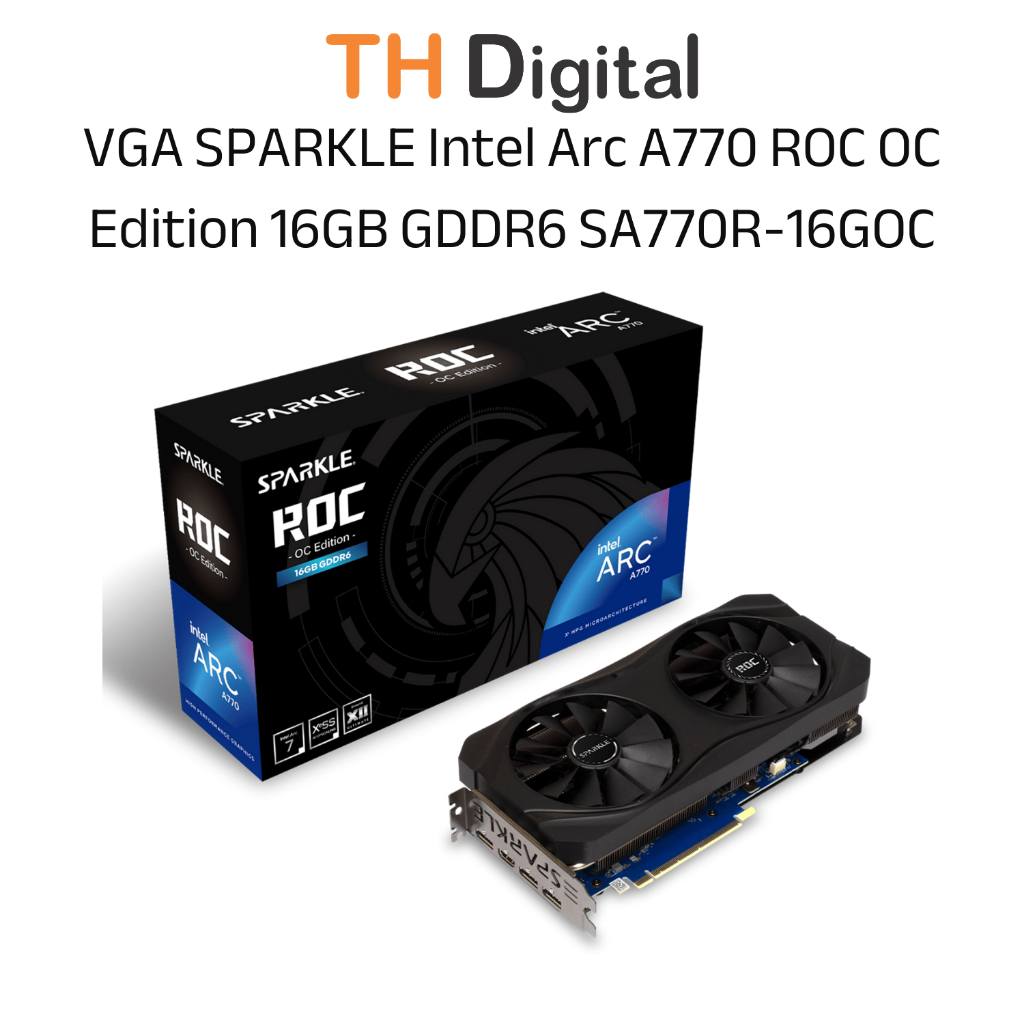 VGA SPARKLE Intel Arc A770 ROC OC Edition 16GB GDDR6 SA770R-16GOC Hàng ...