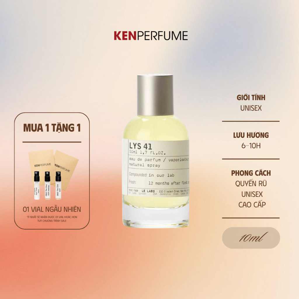 10ML Le Labo Lys 41 | Nước Hoa Unisex | Ken Perfume | Shopee Việt Nam
