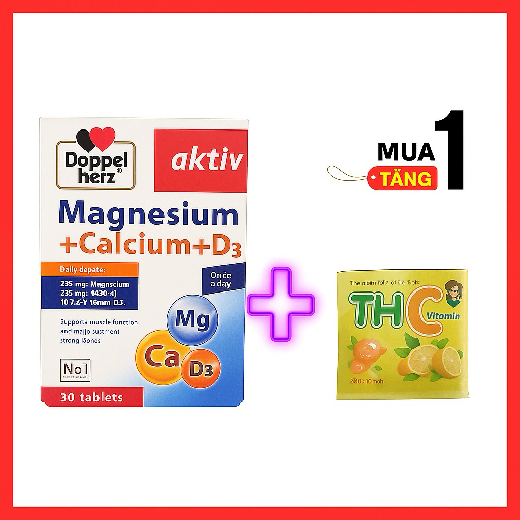 Doppelherz Magnesium + Calcium + D3 – Hộp 30 viên | Shopee Việt Nam
