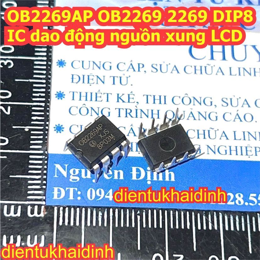5 con OB2269AP OB2269 2269 IC dao động nguồn xung LCD DIP-8 kde6344 ...