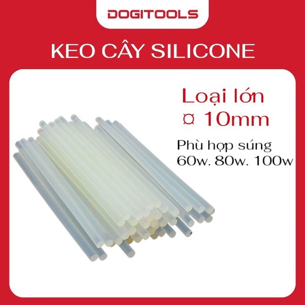 100 cây keo nến dành cho Súng bắn keo, keo silicone trong dính tốt keo ...